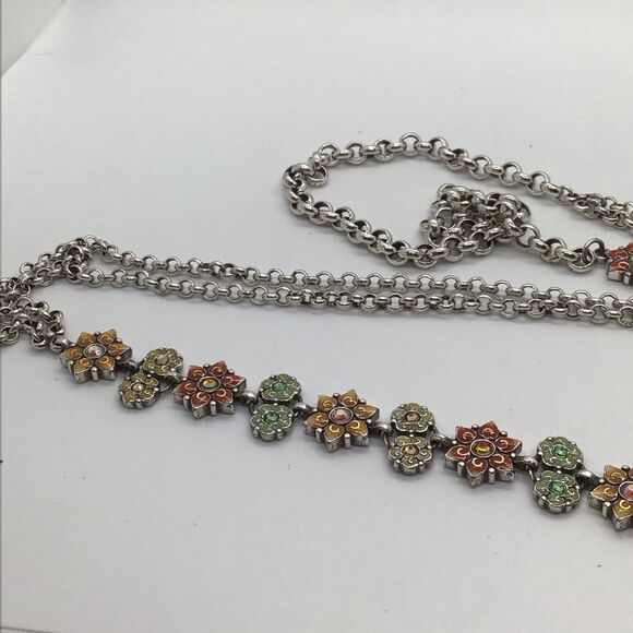 Brighton | Accessories | Brightongarden Or Eden Flower Chain Belt ...